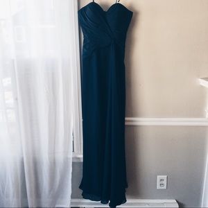 Faviana | Dresses | Simple Classy Navy Blue Prom Dress | Poshmark